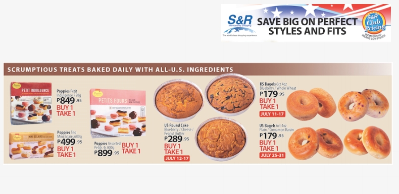 Sale items at SnR Membership Shopping for the month of July - Mommy Levy