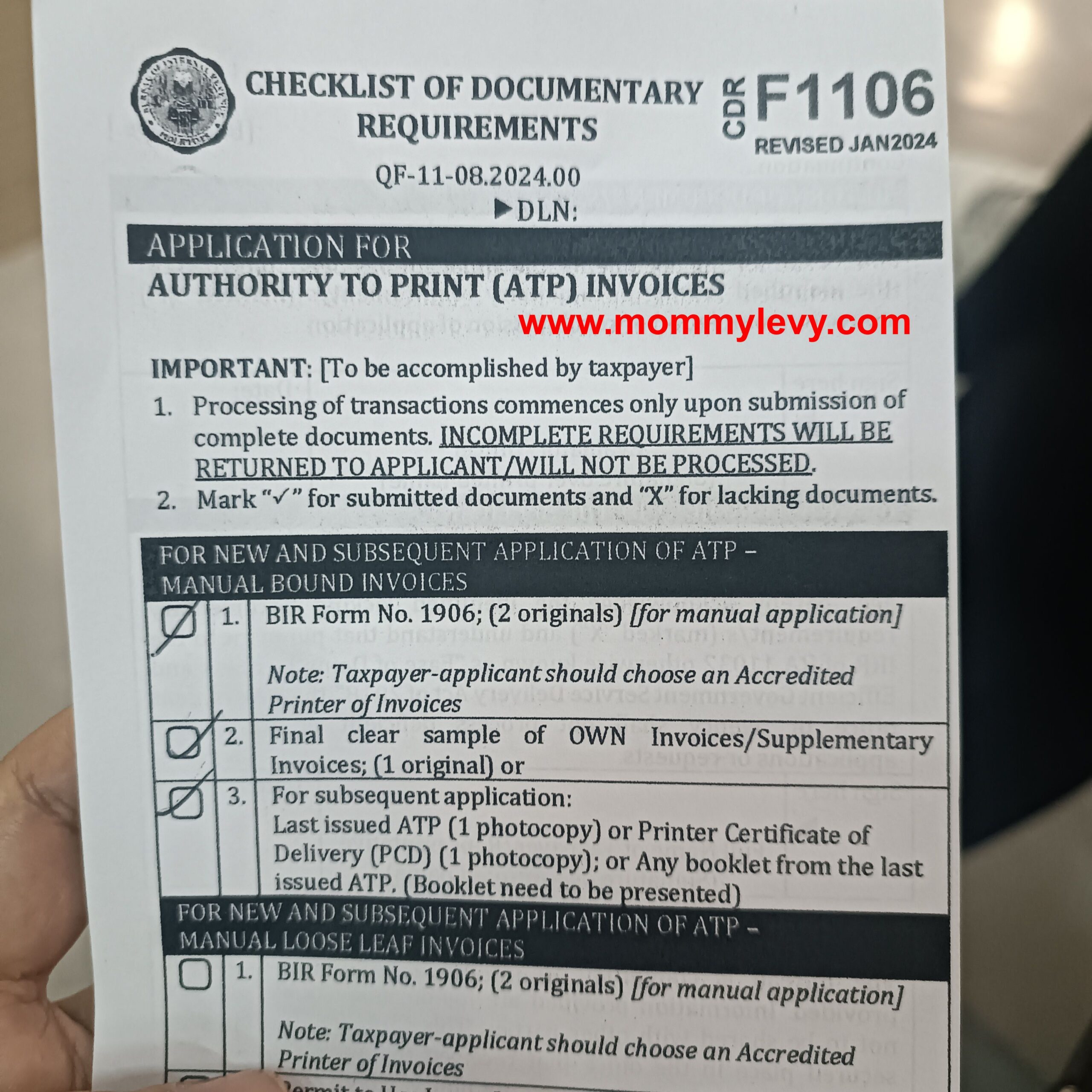 BIR: Steps to change your Official Receipt to Invoice - Mommy Levy